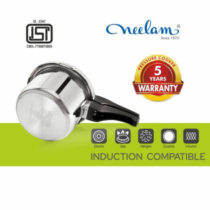 Neelam 18/8 Stainless Steel Marvel Pressure Cooker -3 Litre (Induction ...