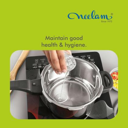 Neelam 18/8 Stainless Steel Marvel Pressure Cooker -3 Litre (Induction ...