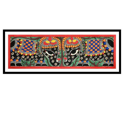 MAMTA DEVI ART AND CRAFT_Madhubani Art Handmade Painting | Elephant ...