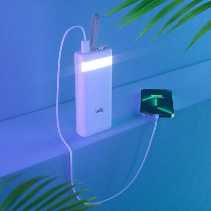 Unix 20000 mAh Power Bank (Fast Charging) (White, Lithium Polymer ...