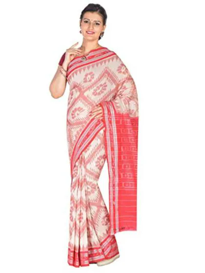 Odisha Handloom Sambalpuri Women Cotton Handloom Saree - JioMart