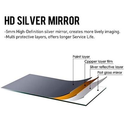 Tinitalo Rectangle Frameless Decorative Mirror Glass 18 inch x 24 inch ...