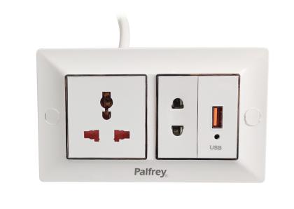 Palfrey Electric Extension Board - 1 Universal Socket + 1 Two Pin ...