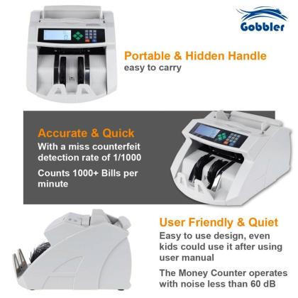 Gobbler 5388-MG Business-Grade Note Counting Machine with Fake Note ...