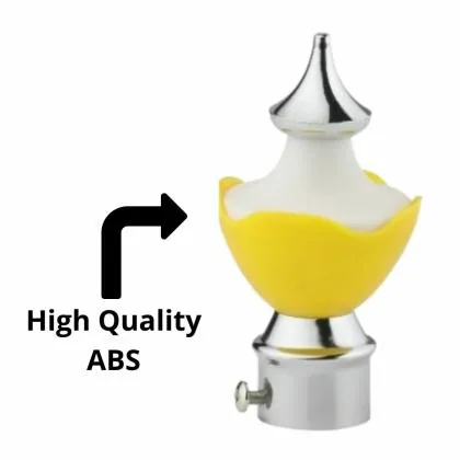 INKART ABS + Stainless Steel Curtain Bracket Parda Holder with Support ...