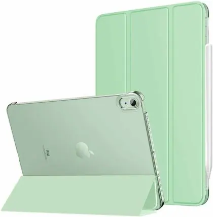 ProElite Smart Flip Case Cover for Apple iPad Air 5th/4th Gen 10.9 inch , Translucent Back, Mint ...