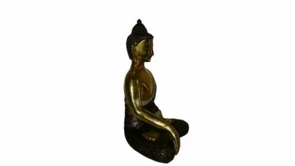 Kalarambh Brass Gautam Buddha Medium Sitting For Handicraft Art -8.5 x 5 x 11 Inch (L x W x H ...