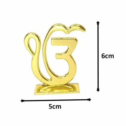 BLESS KRAFT Sikh Religious Symbol EK Onkar Idol | Ik Onkar (6x6.5 cm ...