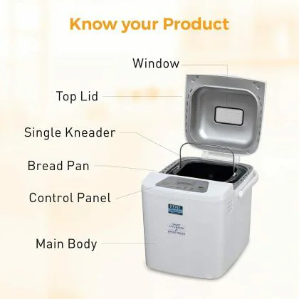 KENT 16106 Smart Atta and Bread Maker (500 Watts, White) - JioMart