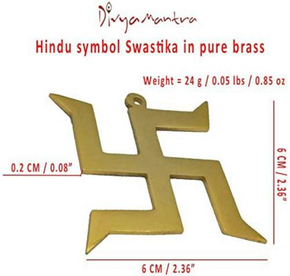 Divyamantra Multicolour Acrylic Swastik Yantra and Hand Nazar Battu ...