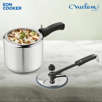 Neelam Stainless Steel Neo Pressure Cooker Combo Set -2 Litres, 3 ...