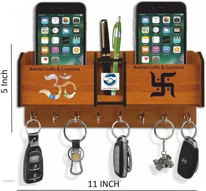 LACUNA Designer Wooden Key Holder For Multipurpose Use In Home And ...