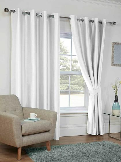 Jvin Fab White Silk Curtain - JioMart