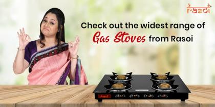 Rasoi Black Glass Top 2 Burner Gas Stove - JioMart