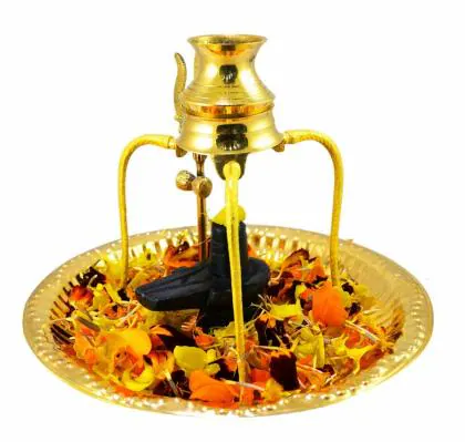 NAVYAKSH Shivling Stand | Brass Shivling/shivalingam Idol/Shivling ...