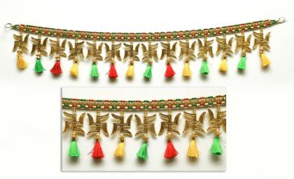 NARYA TRADITIONAL ART HANDMADE SWASTIKA TORAN FOR HOME DECORATIONS ...