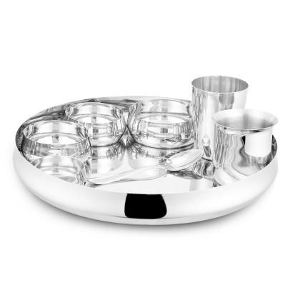 Shri & Sam Belly Stainless Steel Thali Set 8 pcs - JioMart