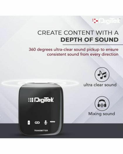 Digitek (DWM-101) Wireless Microphone System for DSLR, Camcorder ...