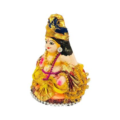 Shopmefast Multicolor Earthenware Bejeweled Mini Kuber Ji Murti Statue ...