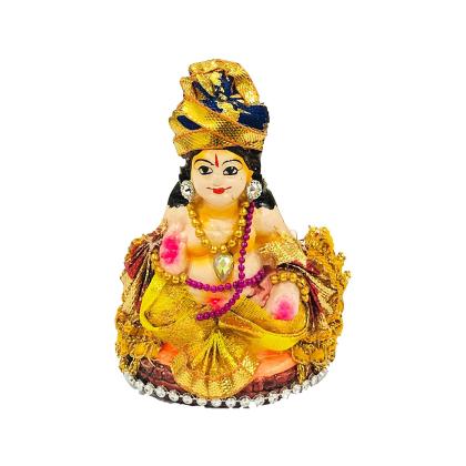 Shopmefast Multicolor Earthenware Bejeweled Mini Kuber Ji Murti Statue ...