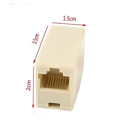 WETEK (10 Pcs)RJ45 Cat5e Straight Network Cable Ethernet LAN Coupler ...