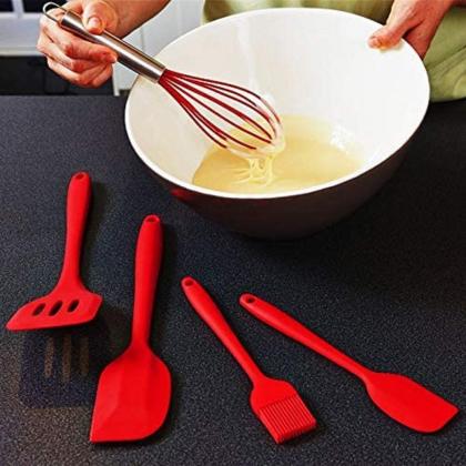 P-Plus International Premium Silicone Kitchen Utensils Set (5 Piece) in ...