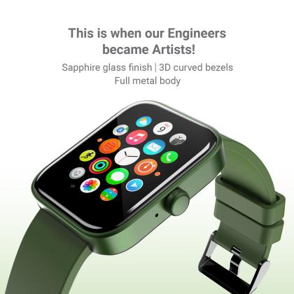 Crossbeats Ignite Spectra Premium Retina AMOLED Display smartwatch, BT ...