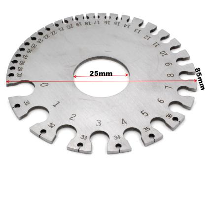 Inditrust Round Thickness Stainless Steel Wire Gauge Measurement ...