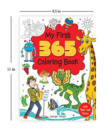 My First 365 Coloring Book- Jumbo Coloring Book For Kids Wonder House ...