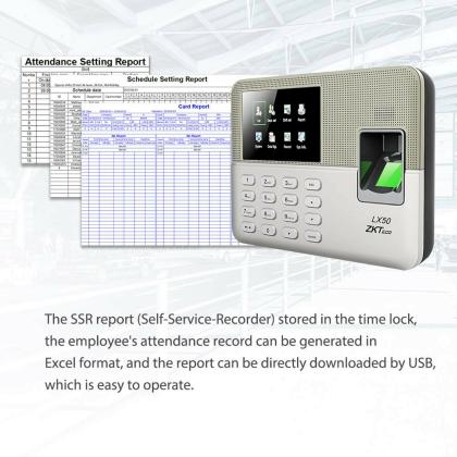 Zkteco Biometric Fingerprint Time Attendance Clock Employee Checking-In Recorder - JioMart