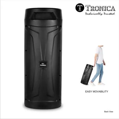 Tronica Multicolor Zebra Karaoke Party Speaker Bluetooth 6000W, LED ...