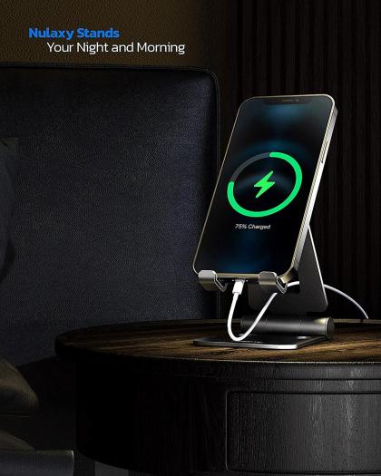 Striff Mobile Cell Phone Stand Holder for Smartphones, Tablets (Black ...