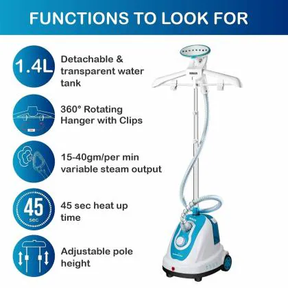 Inalsa Garment Steamer Speedy Steam - 1700w |1.4L Detachable Large ...