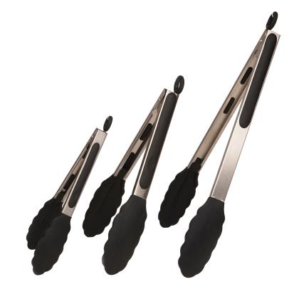 Frenchware Stainless Steel Cooking Tong with Silicone Tip and Locking ...