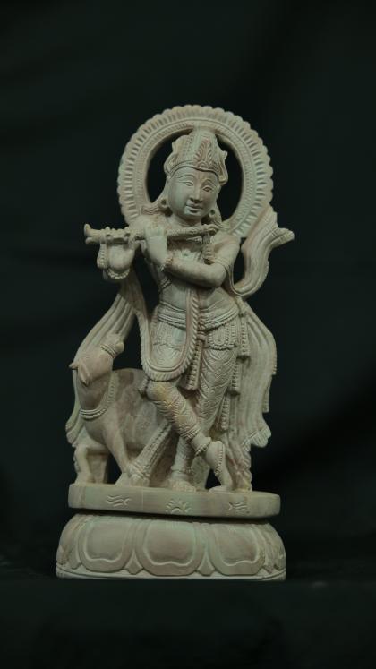 Trimurti Arts And Crafts Handmade Stone Carving Durga Idol - JioMart