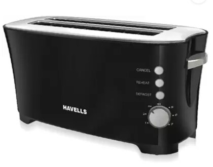 HAVELLS Feasto 4 Slice 1350 W Pop Up Toaster (Black) - JioMart