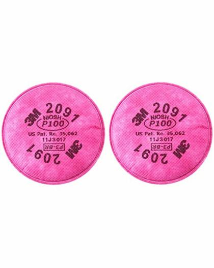 3M 2091 P100 Pink Respirator Mask (Pack of 4 Pieces) - JioMart