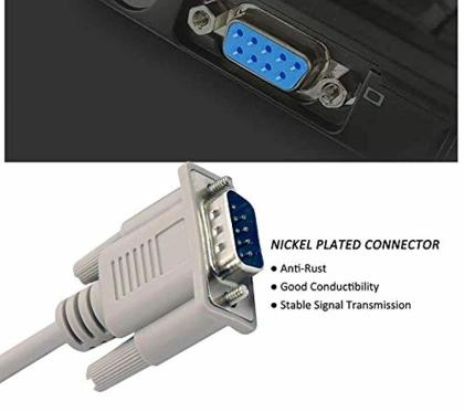 ACCU CABLE 9 Pin Serial Male To Female Extension Cable Lead DB9 RS232 ...