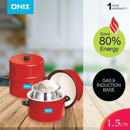 Onix OCP 1.5 L Aluminium Rice Cooker with Pot - JioMart
