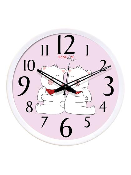 Random 12- inch Round Shaped Happy Kids Wall Clock With Glass (Quartz ...