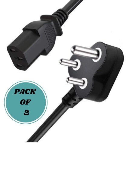 CABONIX Desktop Power Cable Cord 1.5 METER for Desktops PC and Printers ...