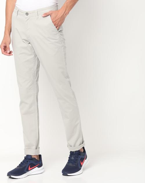 Buy Slim Fit Chinos with Insert Pockets Online at Best Prices in India ...
