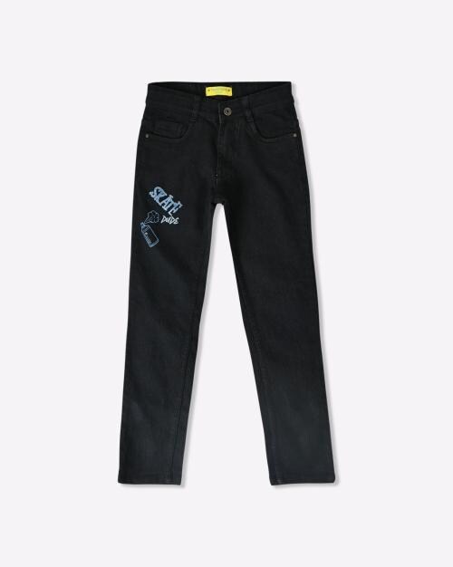 Buy Lightly Washed Straight Fit Jeans Online at Best Prices in India ...