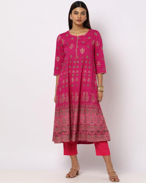 Buy Printed Flared Kurta Online at Best Prices in India - JioMart.