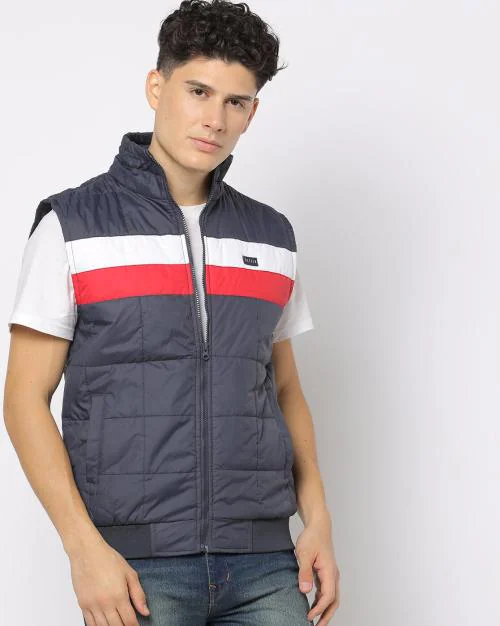 Buy Zip-Front Gillet with Insert Pockets Online at Best Prices in India ...