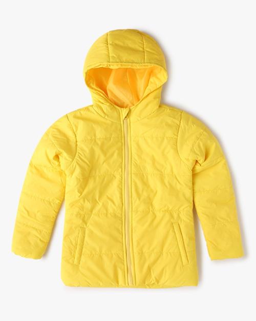 Buy Zip-Front Regular Fit Puffer Jacket Online at Best Prices in India ...