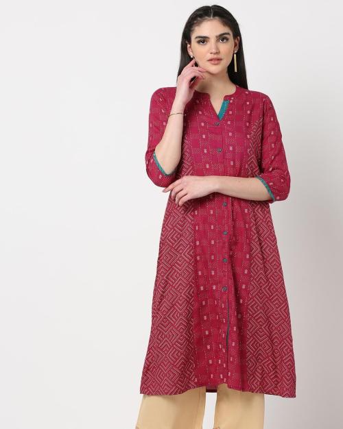 Buy Printed A-Line Kurta Online at Best Prices in India - JioMart.