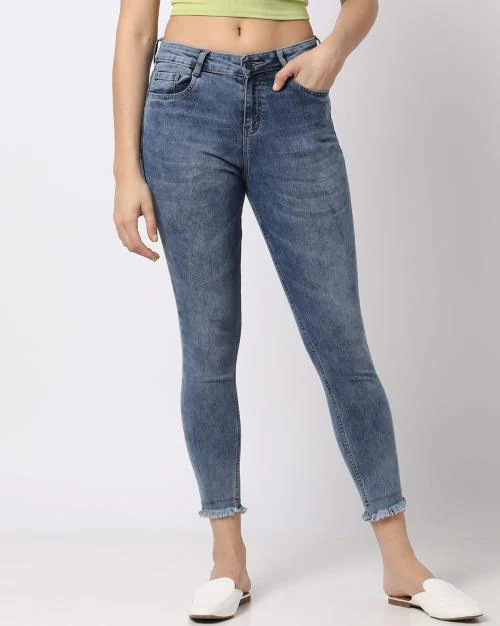 Buy Heavy-Wash Skinny Fit Jeans Online at Best Prices in India - JioMart.
