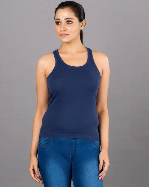 Buy Round-Neck Tank Top Online at Best Prices in India - JioMart.