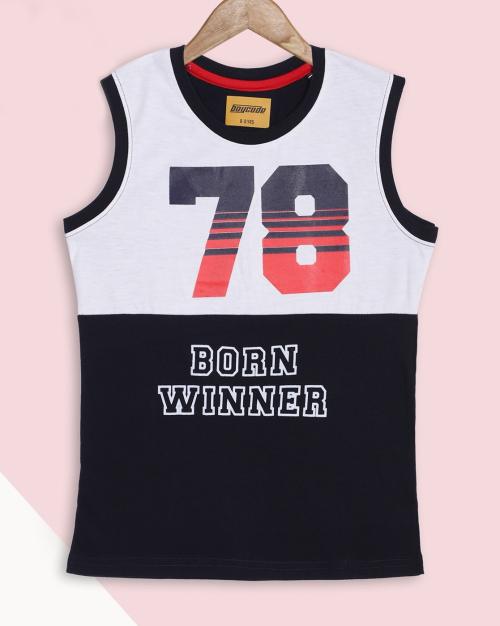 Buy Numeric Print Round-Neck T-Shirt Online at Best Prices in India ...